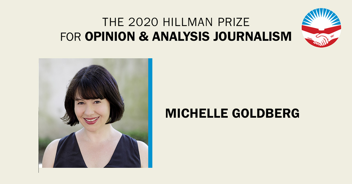 Michelle Goldberg | Hillman Foundation